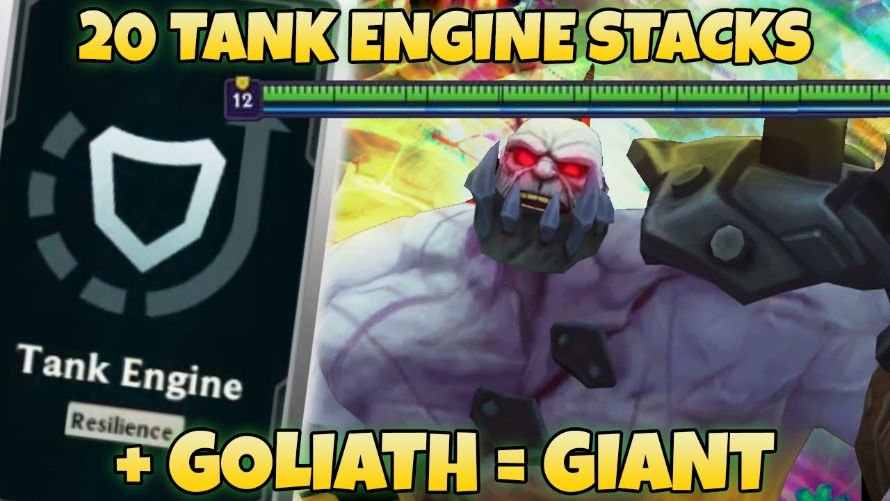 TANK ENGINE + GOLIATH GODZILLA SION (24K HP 1000 AD) in 2v2v2v2 ...