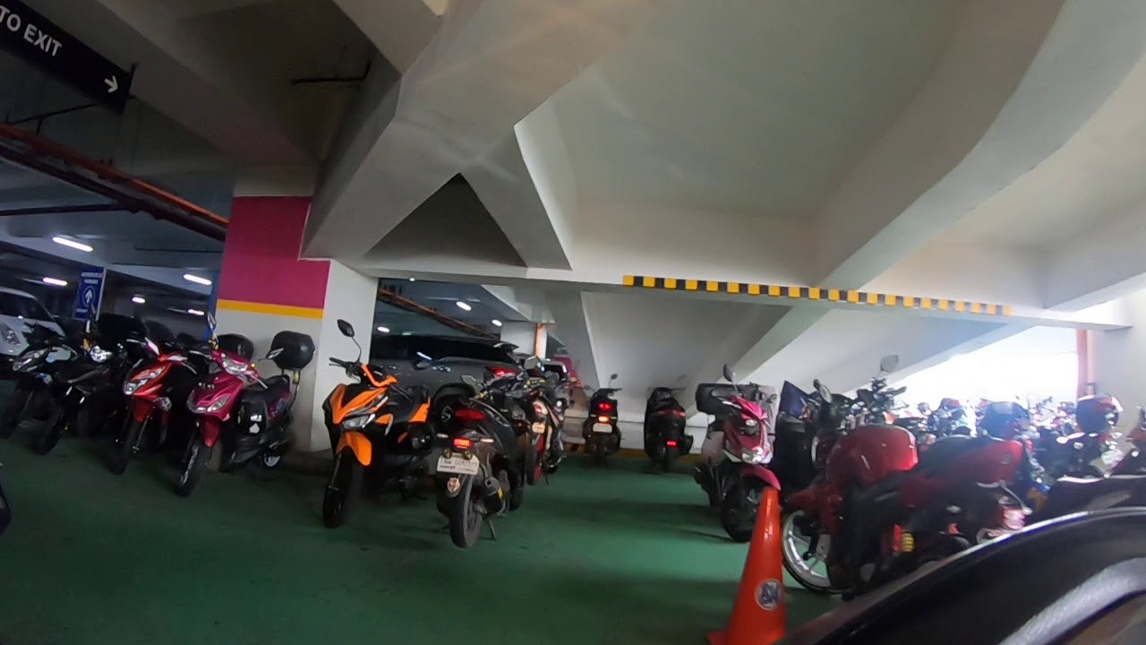 SM Fairview 2nd & 3rd Level Motorcycle Parking - YouTube