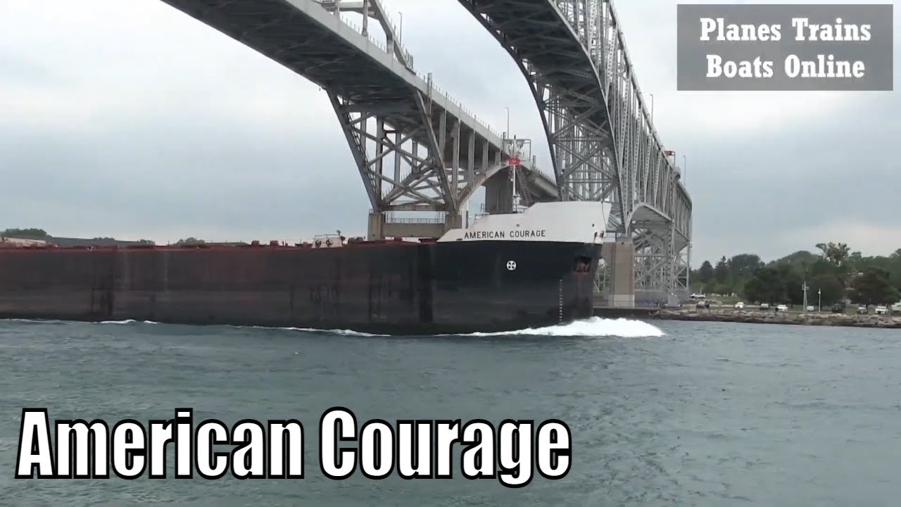 American Courage 193m Bulk Carrier Ship In St Clair River - YouTube