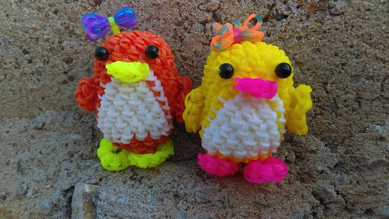 Loomigurumi penguin (rainbow loom ) - YouTube