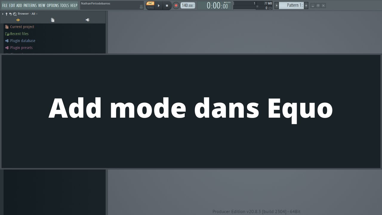 Add mode dans Equo - YouTube