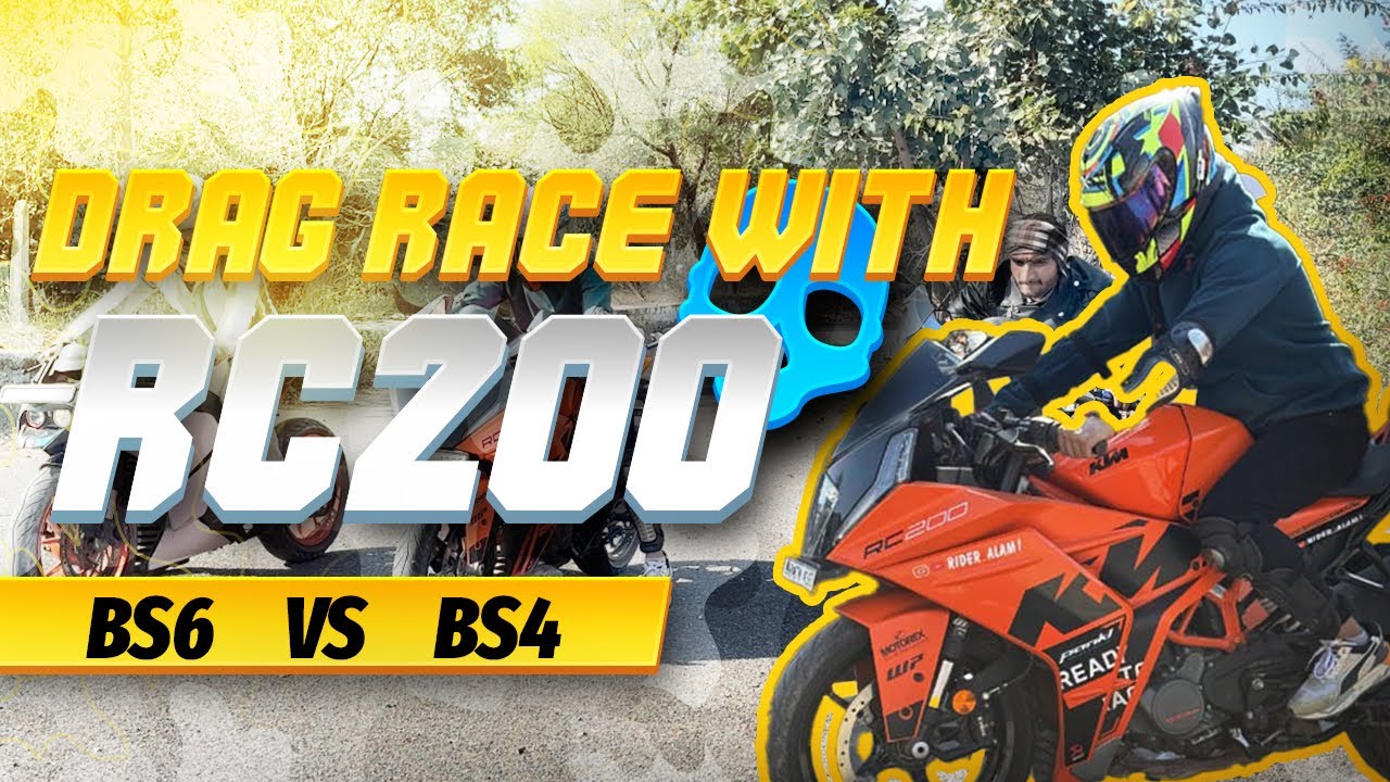 Drag Race with RC200 BS4 VS BS6 | Drag Race with Old RC200 VS NEW RC200 ...