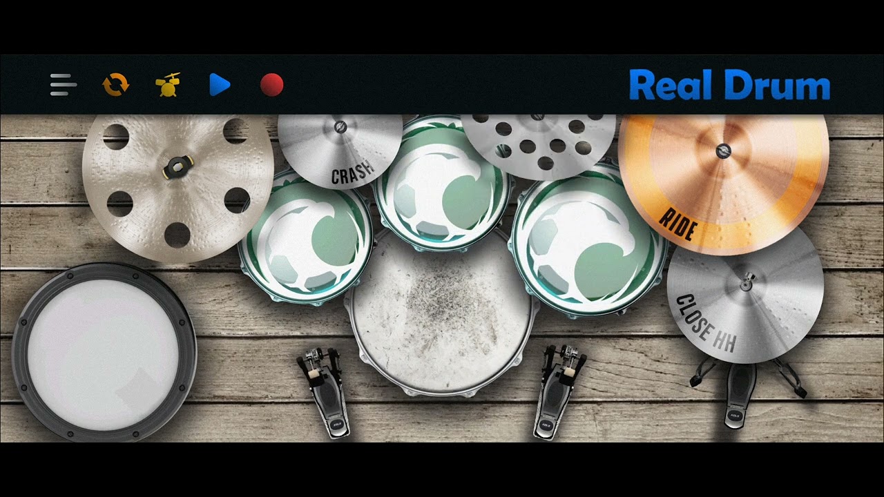 v drums playing on real drum mobile app drumming kit cover by Kapil ...