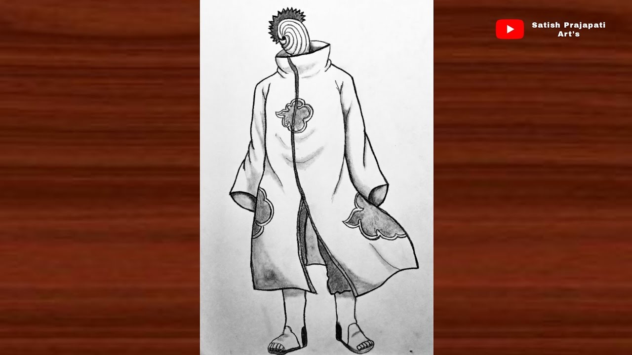 Obito full body drawing || how to draw obito uchiha|| step by step ...