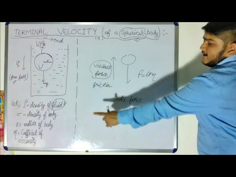 terminal velocity easiest explanation 🙂 class 11 in hindi - YouTube