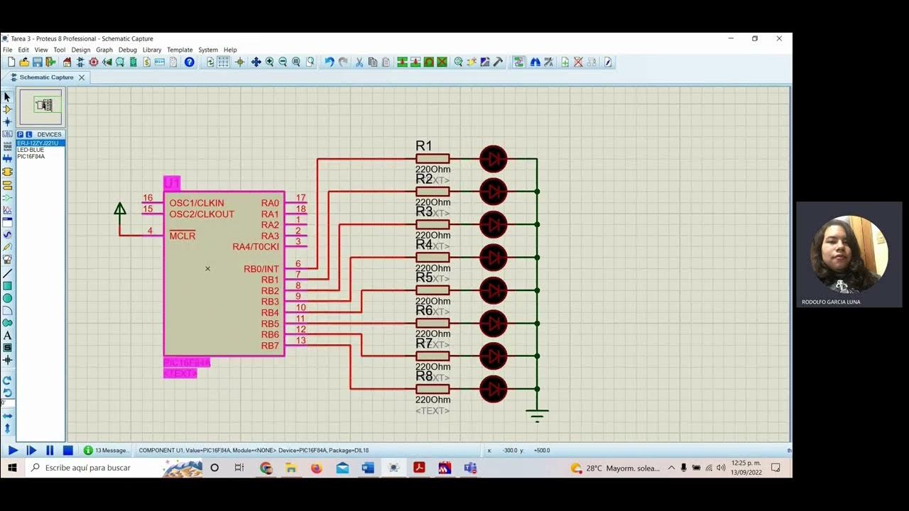 Microcontroladores - Programación de subrutina - MPLAB - PIC16F84A - YouTube
