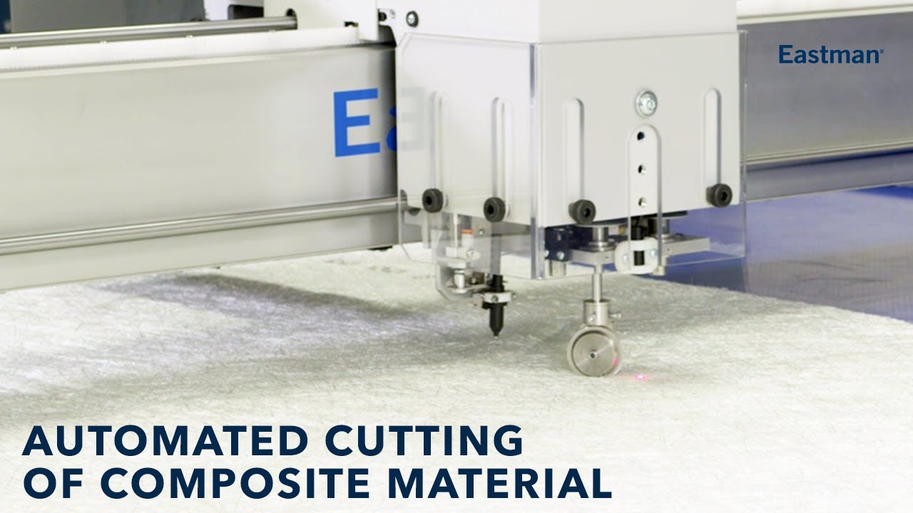 Eastman Automated Machinery Cutting Composite Material - YouTube