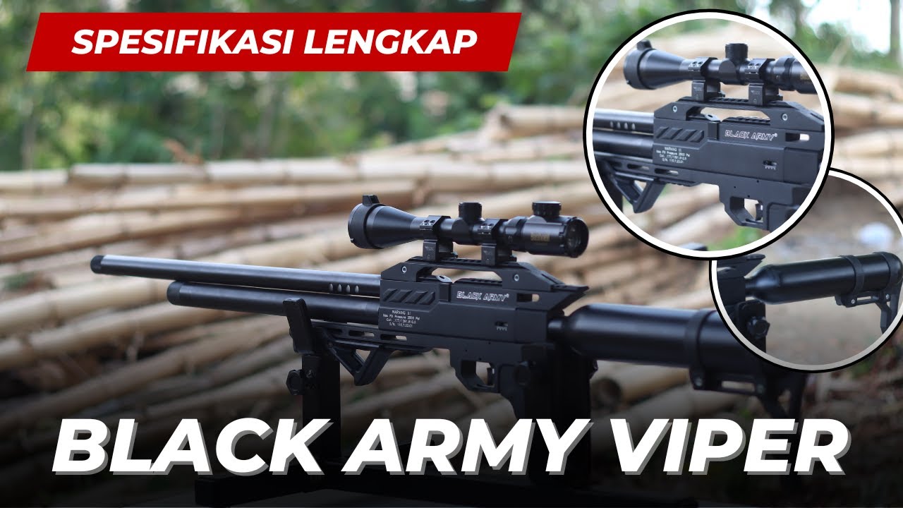 SE-KEREN APA SENAPAN INI ? REVIEW TUNTAS PCP DOUBLE TABUNG BLACK ARMY ...