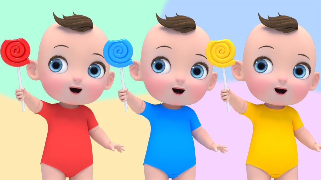 Learn Colors with Fruit Candy! | Finger Family nursery rhymes song ...