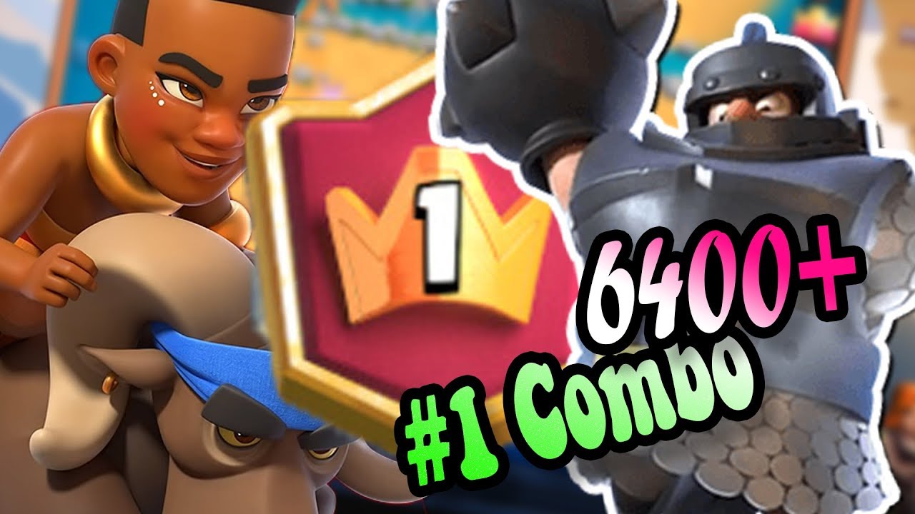 #1 in the World 👈6400+ Mega Knight Ram Rider DECK - Clash Royale - YouTube