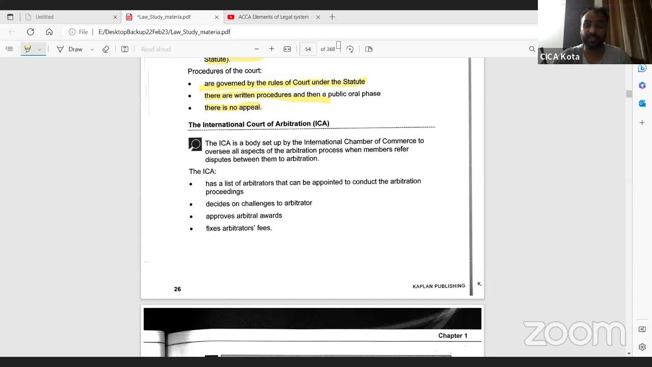 ACCA Elements Of Legal System L10 YouTube