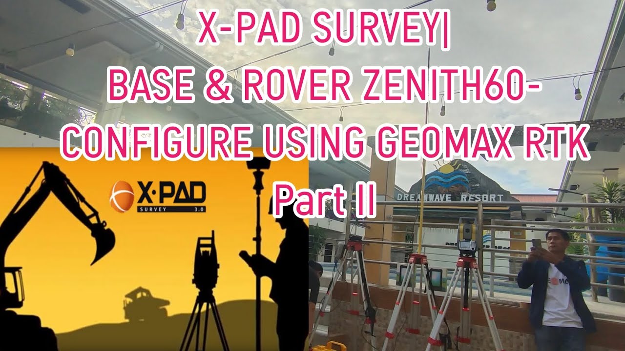 How to connect GEOMAX RTK Base and Rover Zenith60 | X-PAD Survey - YouTube