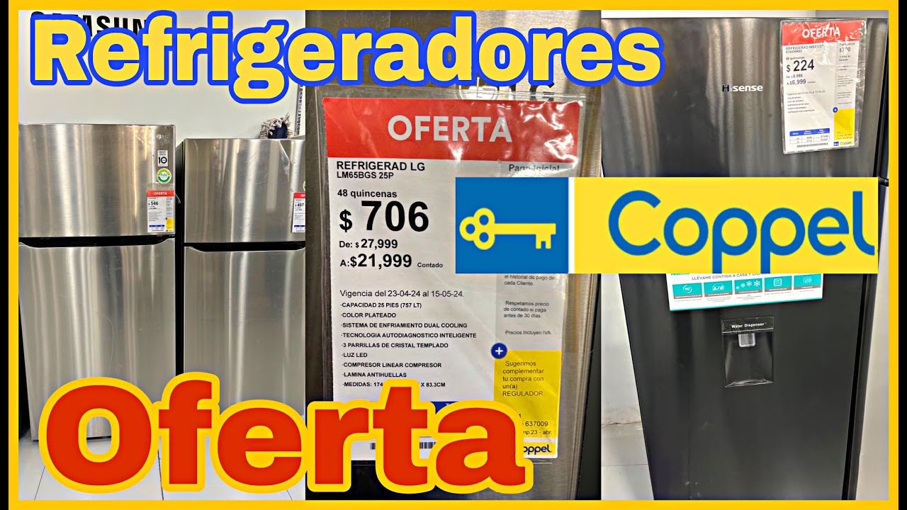 REFRIGERADORES EN COPPEL 💙🤑 BUENOS 😍 BONITOS 🥰 Y BARATOS 😱‼️ - YouTube