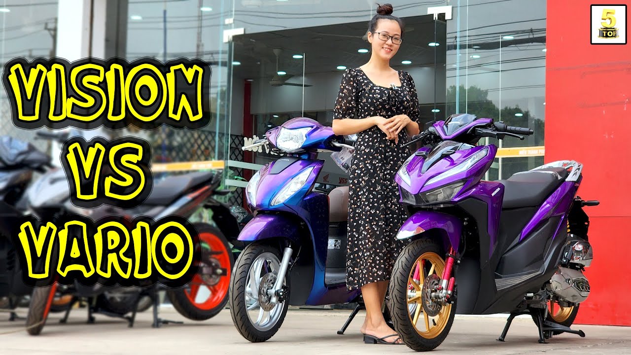 Honda Vario 125 & Vision 110 TÍM ÁNH HỒNG ️ Giá xe Vario 125 & Vision 110 tháng 4 2023 🔴 TOP 5 ...