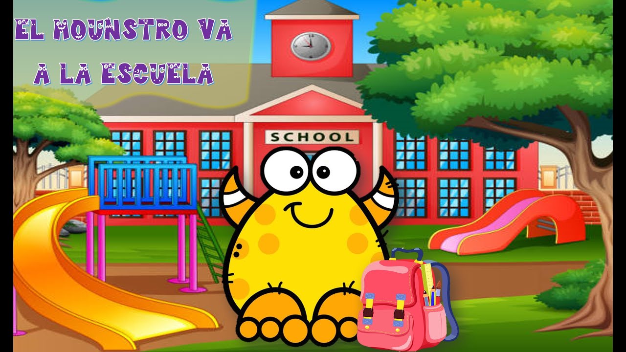 El monstruo va a la escuela || Narra su primer día de clases - YouTube