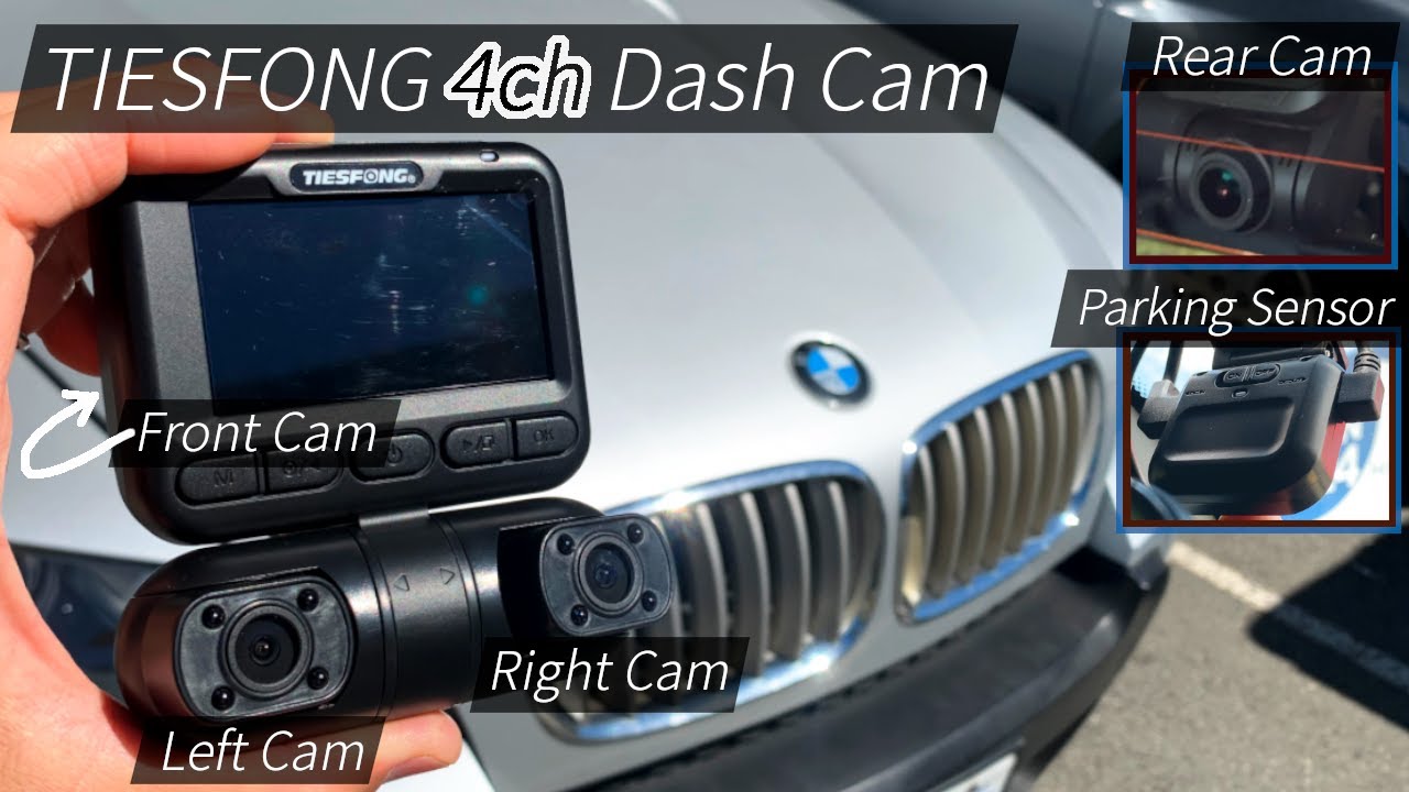 【4 Cameras】TIESFONG 4ch Dash Cam is so beneficial! Tailgating-buster!! - YouTube