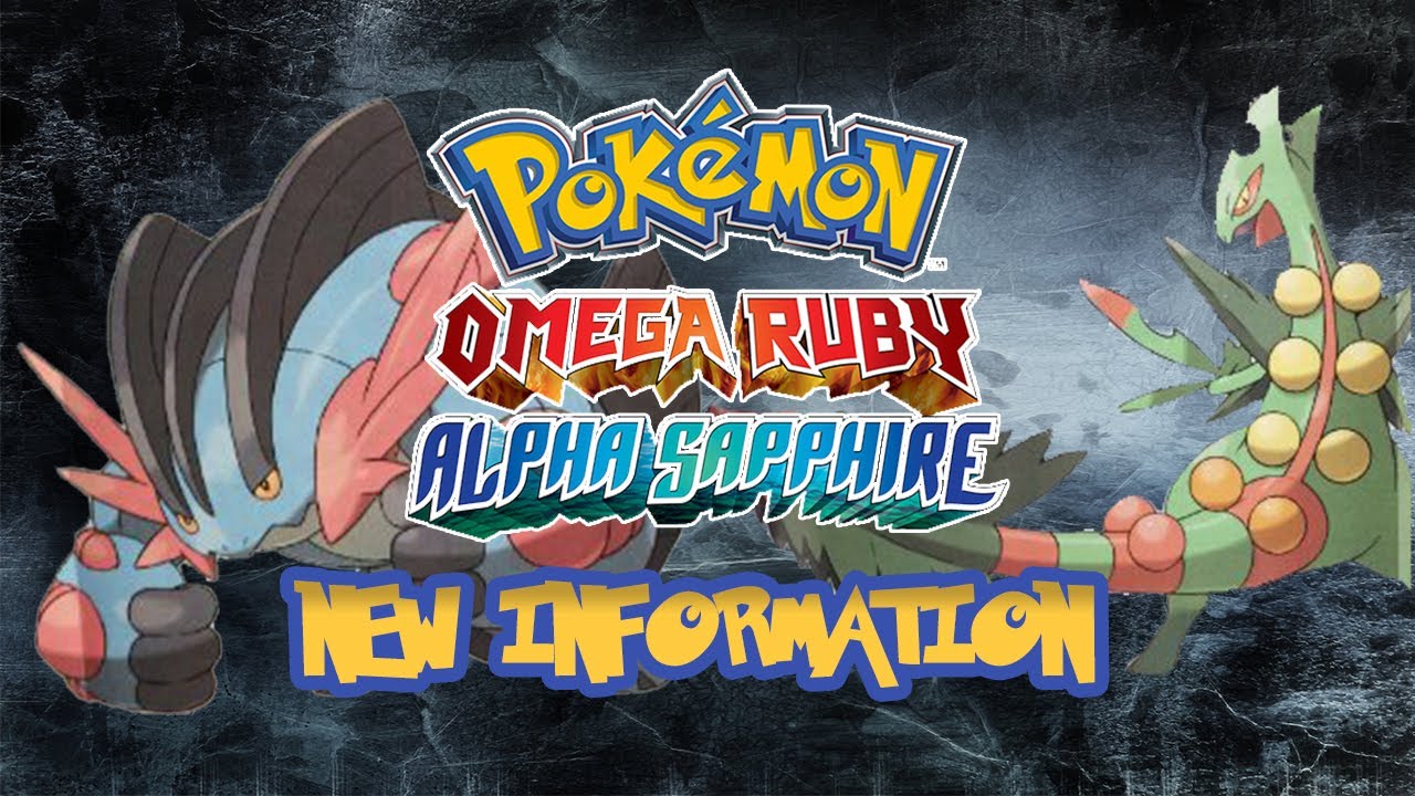 Pokemon Omega Ruby/Alpha Sapphire - Mega Swampert, Sceptile, Diancie ...