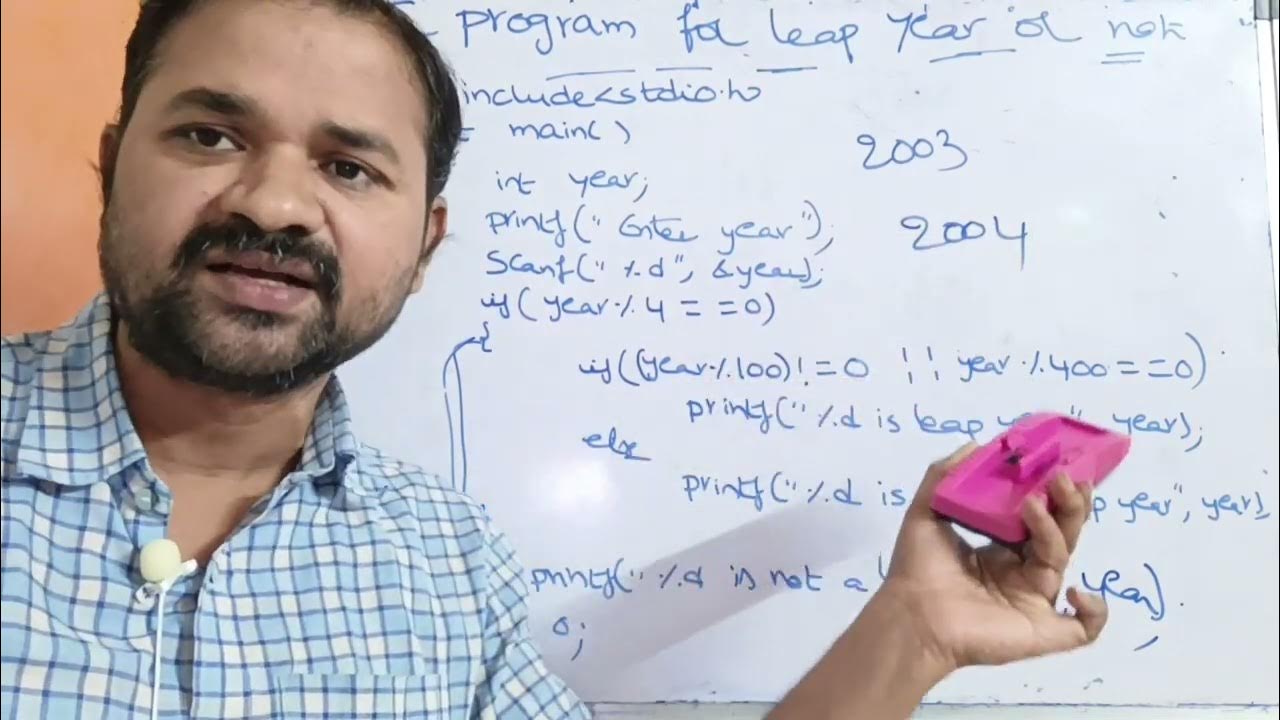 C Program For Leap Year Or Not In Telugu C Programming In Telugu C Language In Telugu
