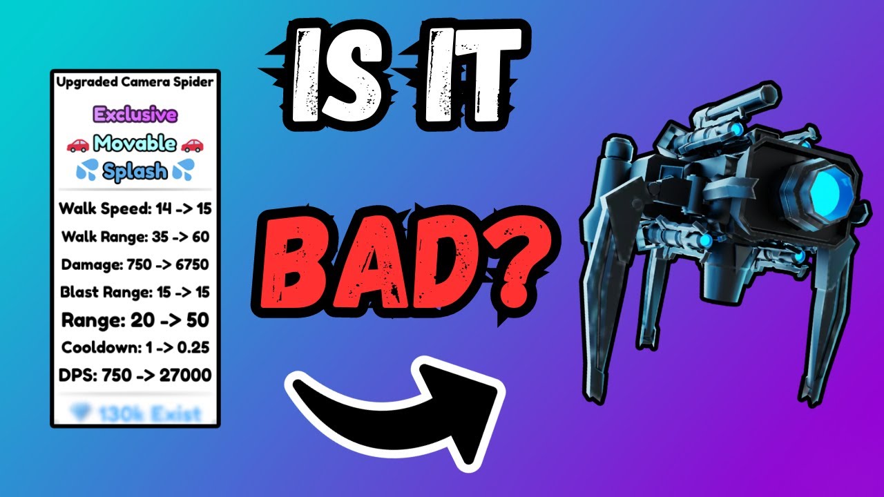 Is The UPGRADED CAMERA SPIDER BAD?! - YouTube