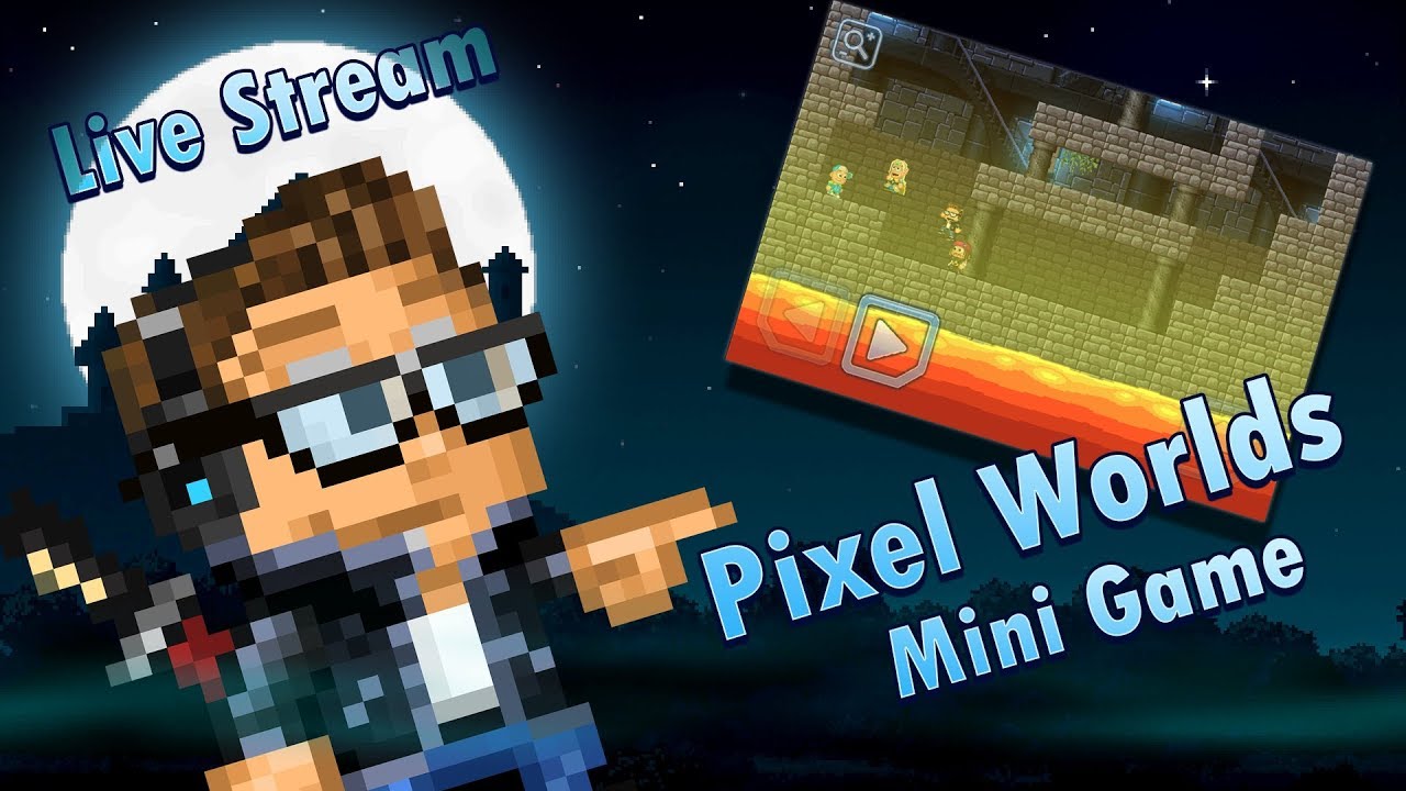We made a Pixel Worlds Mini Game! [Pixel Worlds Live Stream] - YouTube