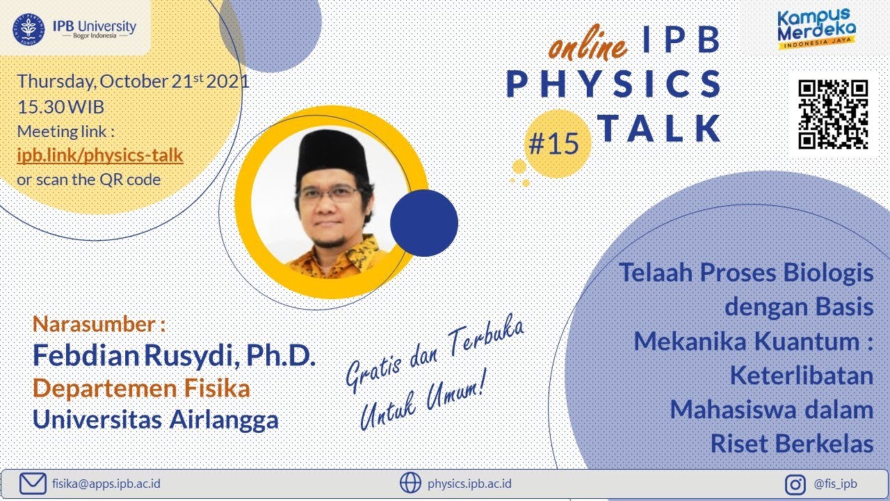 IPB PHYSICS TALK : Febdian Rusydi, Ph.D. - YouTube