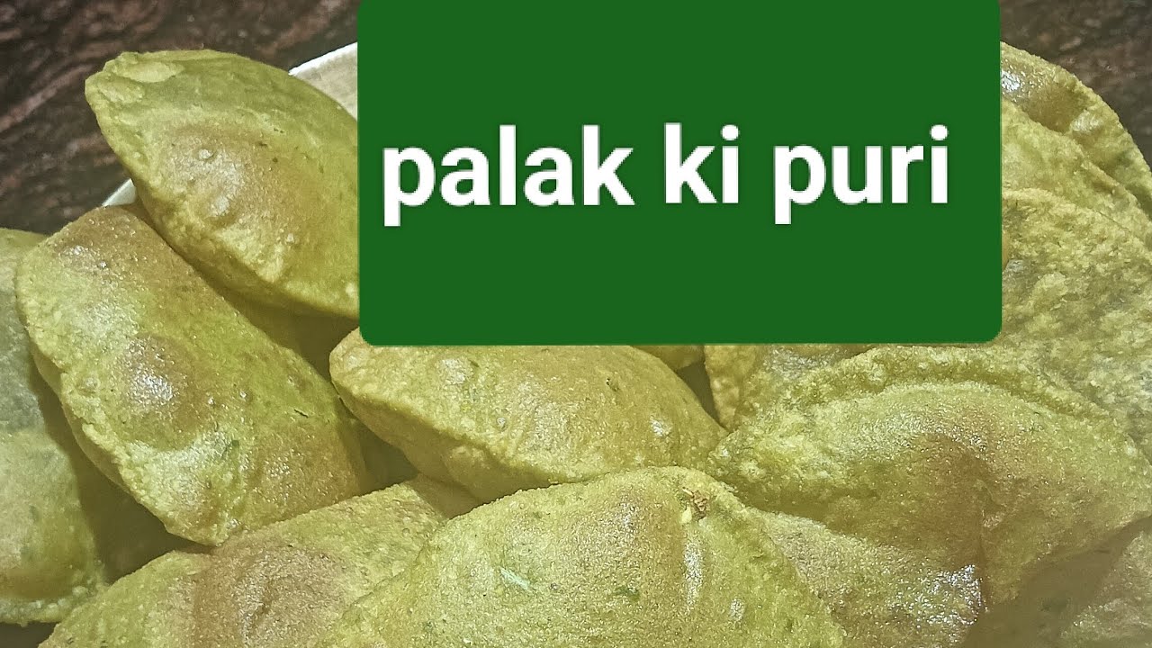 Winter special puri,Palak ki puri (atta wali) spinach ki puri recipe in ...