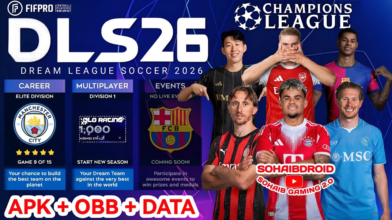 DLS 19 MOD 26 | DLS 19 MOD DLS 26 ANDROID | DLS 26 APK OBB DATA OFFLINE ...