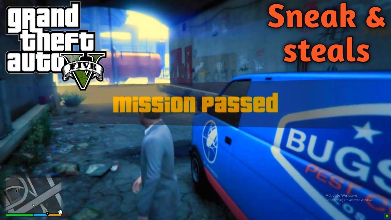 Grand Theft Auto 5 Gameplay: Michael Sneaks and Steals a Pest Control ...