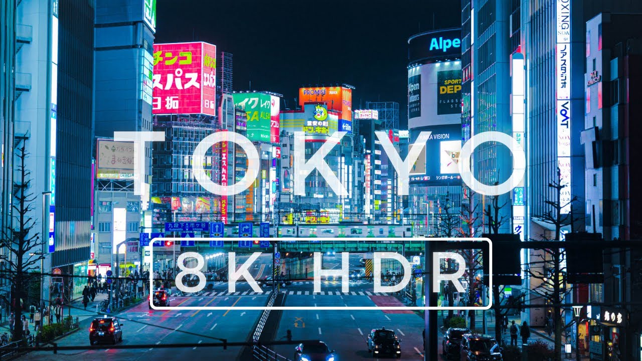 Tokyo Shinjuku city in 8K HDR - YouTube