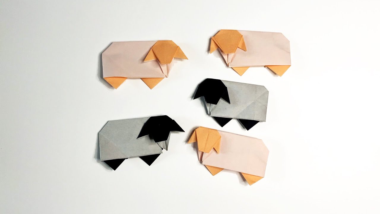 Origami Sheep - How to make a paper Sheep - YouTube