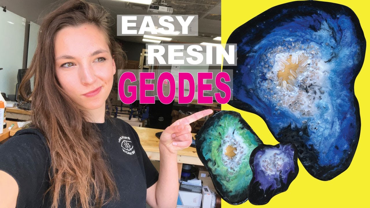 DIY Resin Art Geode Tutorial - YouTube