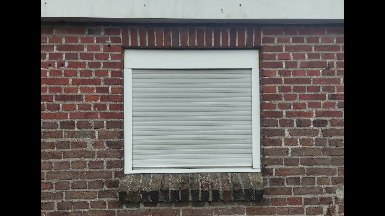 Crank type window roller shutter repair - YouTube
