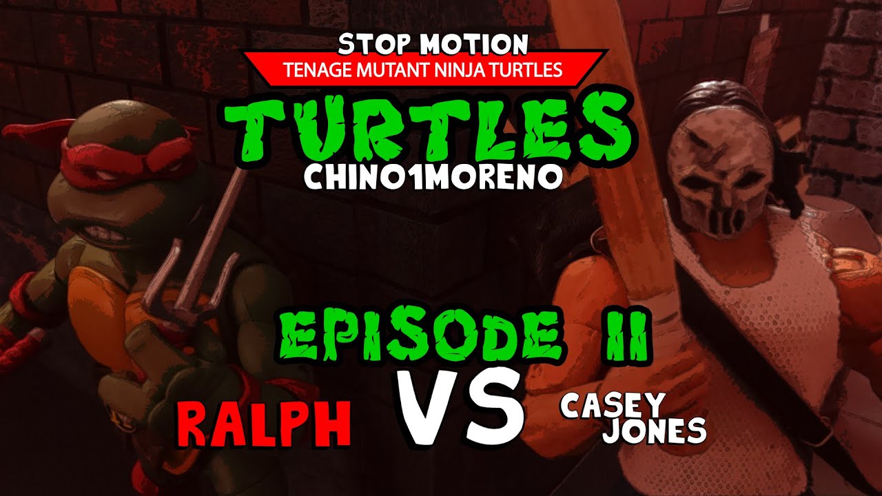TMNT Teenage Mutant Ninja Turtles Stop Motion EP2 Raph vs Casey Jones - YouTube