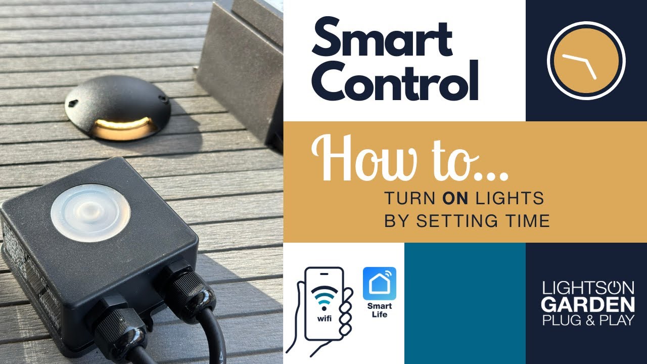 Smart Control: Set time to turn on lights with the Smart Life app - YouTube