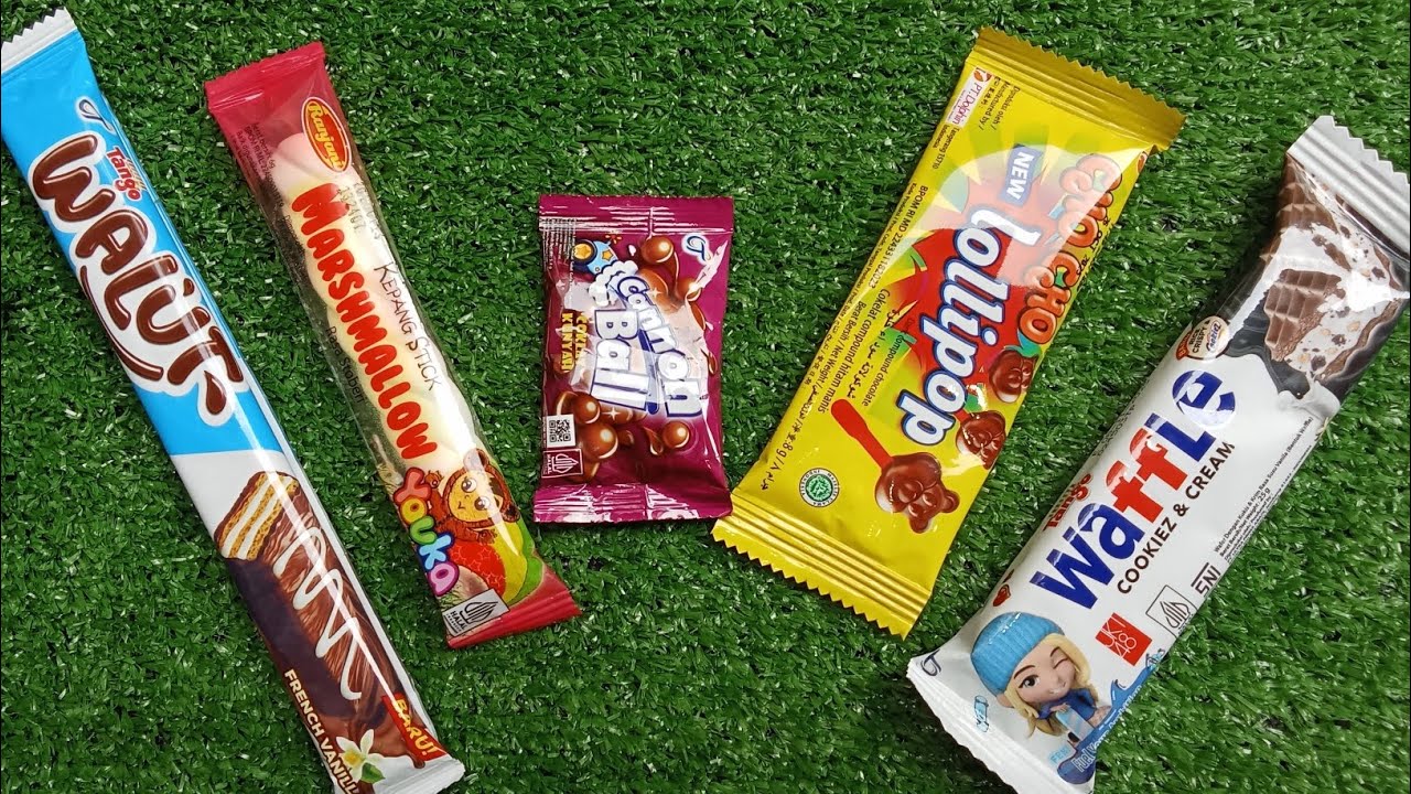 Satisfying video ASMR Chocolate, marshmellow, Chocolate ball, Lollipop ...