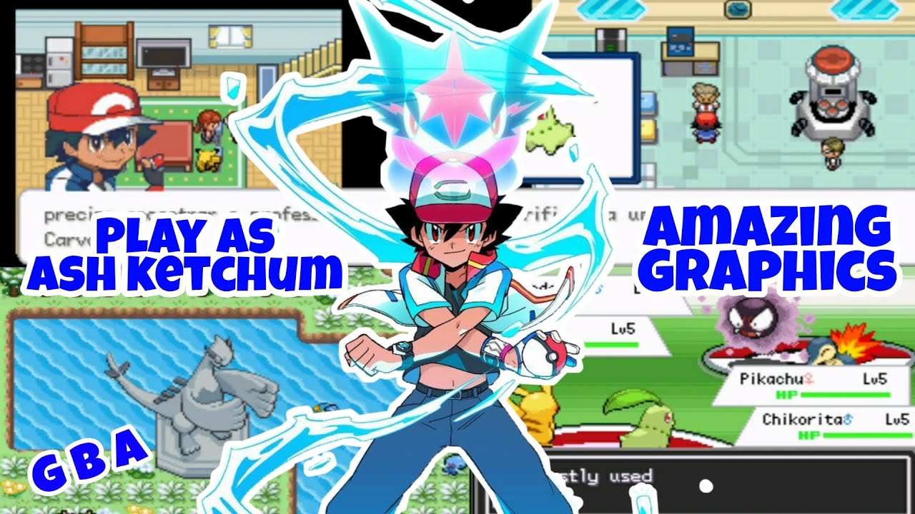 New Completed Pokemon gba rom hack 2021 | Play as ash ketchum and his ...