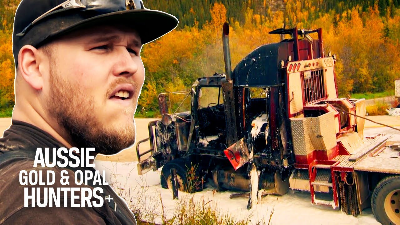Mike Beets Narrowly Escapes As His Truck Goes Up In Flames! | Gold Rush ...
