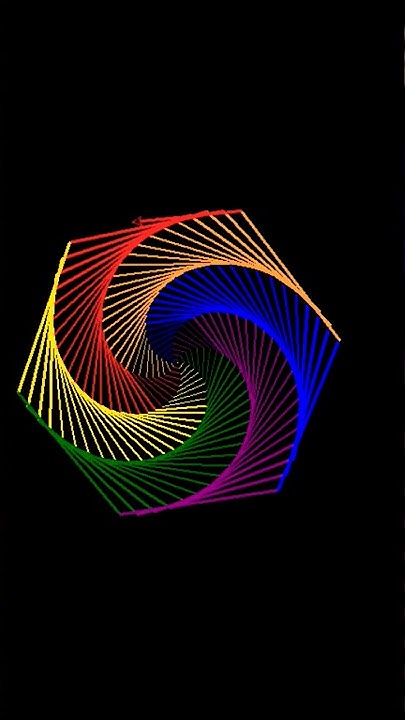 Python turtle spiral design| turtle designs with code|#python#shorts # ...