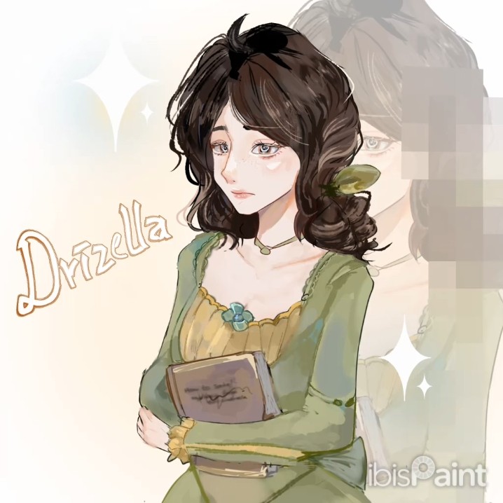 drizella fanart💚🎀 #msa #drizella #cinderella - YouTube