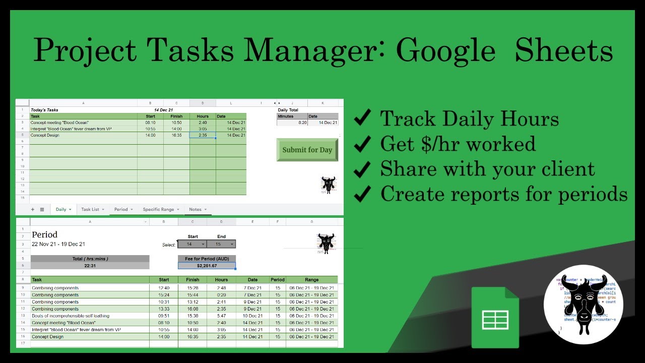Project Manager Tasks Telegraph