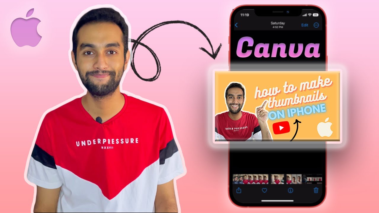 How to make a Thumbnail on iPhone in 2023? - YouTube