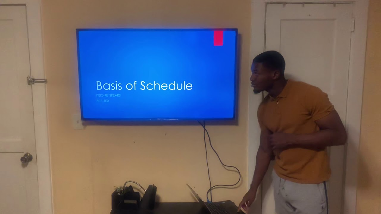 Basis of Schedule Presentation - YouTube