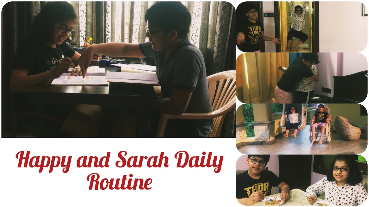 Happy And Sarah Daily routine || lockdown summer masti || Happy And ...