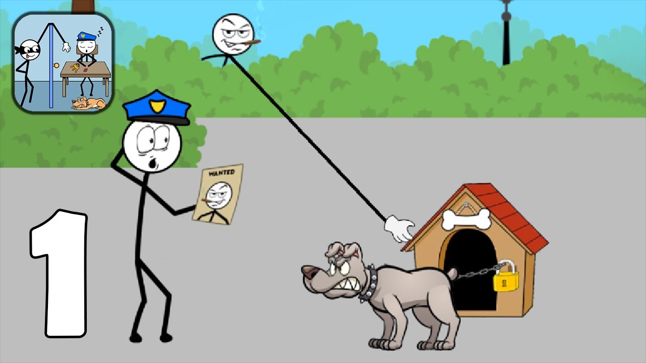 Stickman Thief Puzzle IQ Games - Part 1 Levels 1-45 Funny Stickman ...