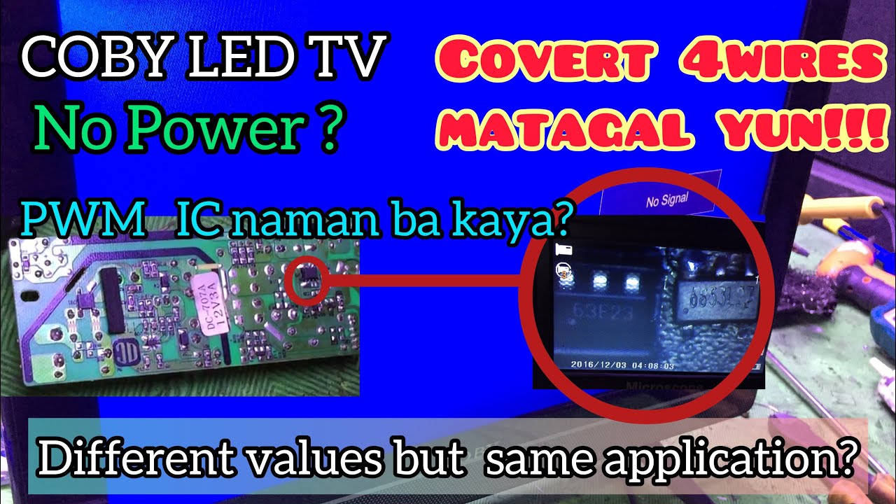 COBY LEDTV 24'' No Power | How to Diagnose and Locate the Problem - YouTube