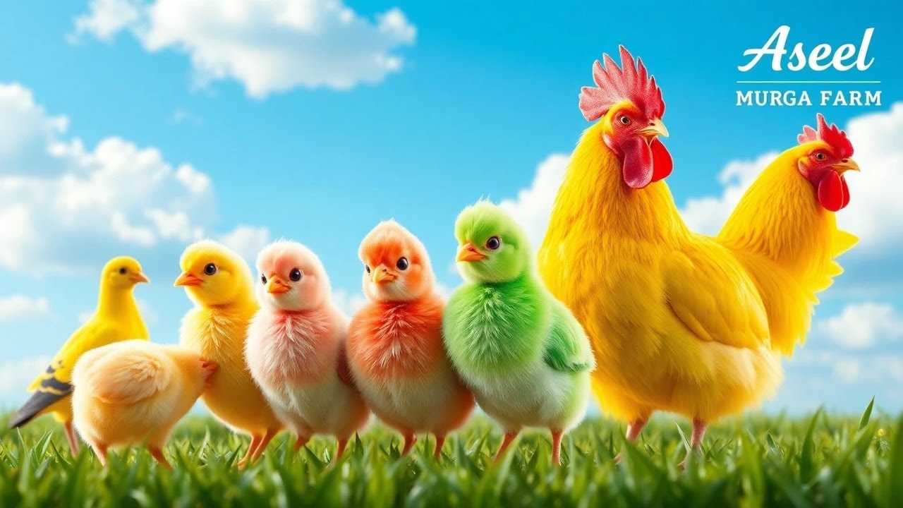 WATCH Adorable CHICKS Play with Piegion and Aseel Murga Friends! - YouTube