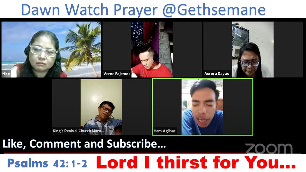 Dawn Watch Prayer @Gethsemane - YouTube