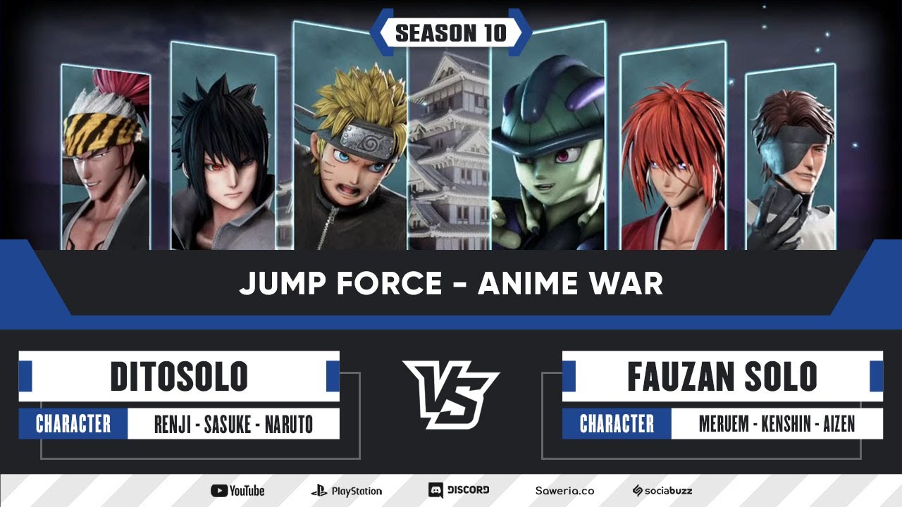 SEASON 10 | TOURNAMENT COM VS COM - JUMP FORCE [ PS4 ] V4.2 - YouTube