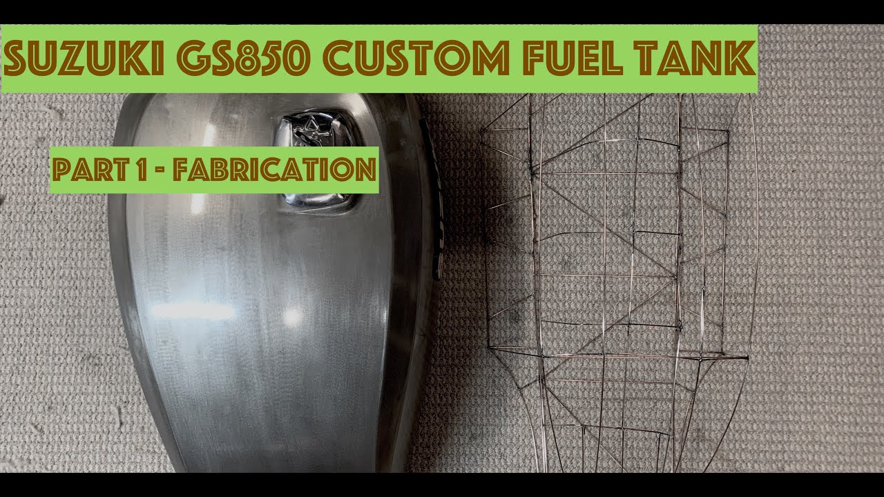 Suzuki GS850 custom fuel tank Part 1 - fabrication - YouTube