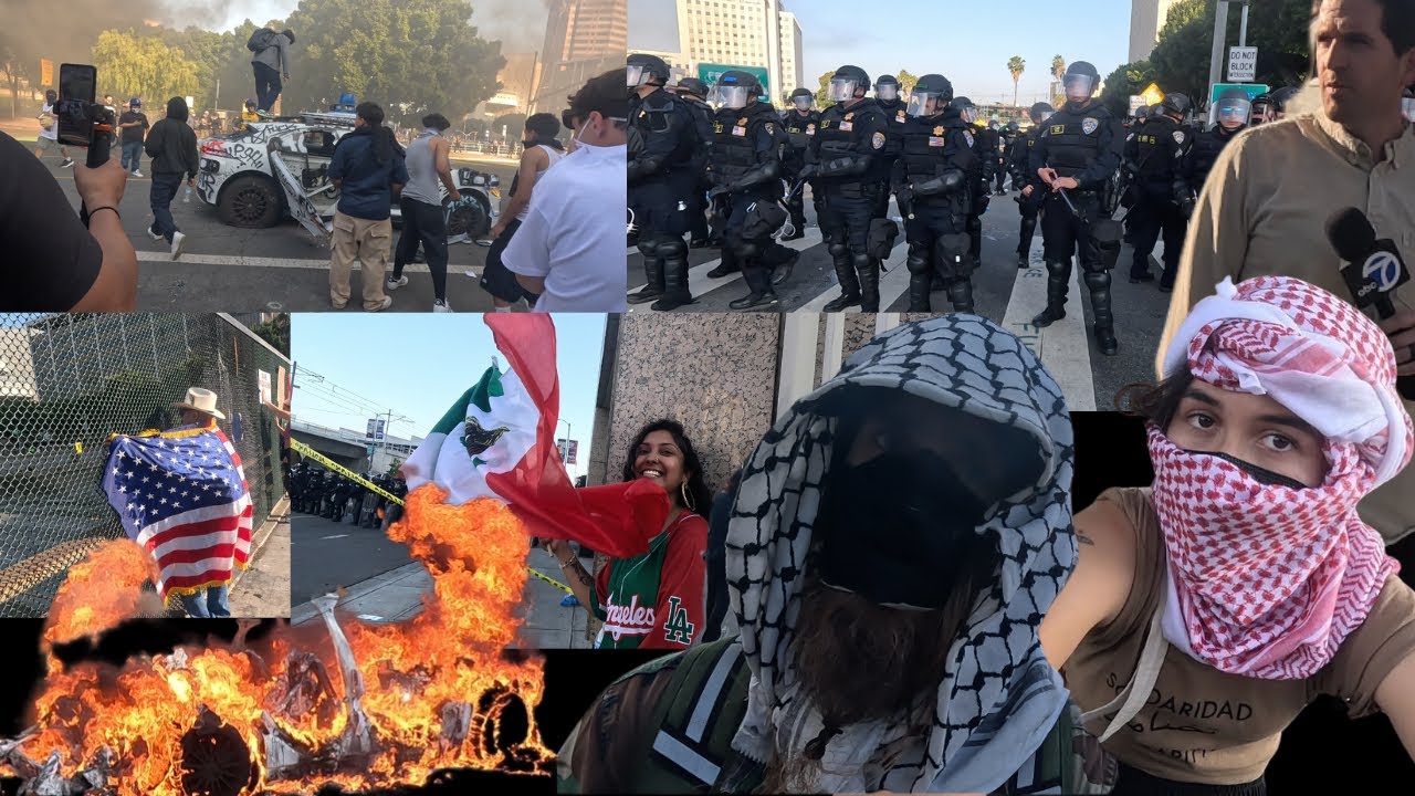 Walking through the ICE Deportation Protests in Los Angeles! #endure ...